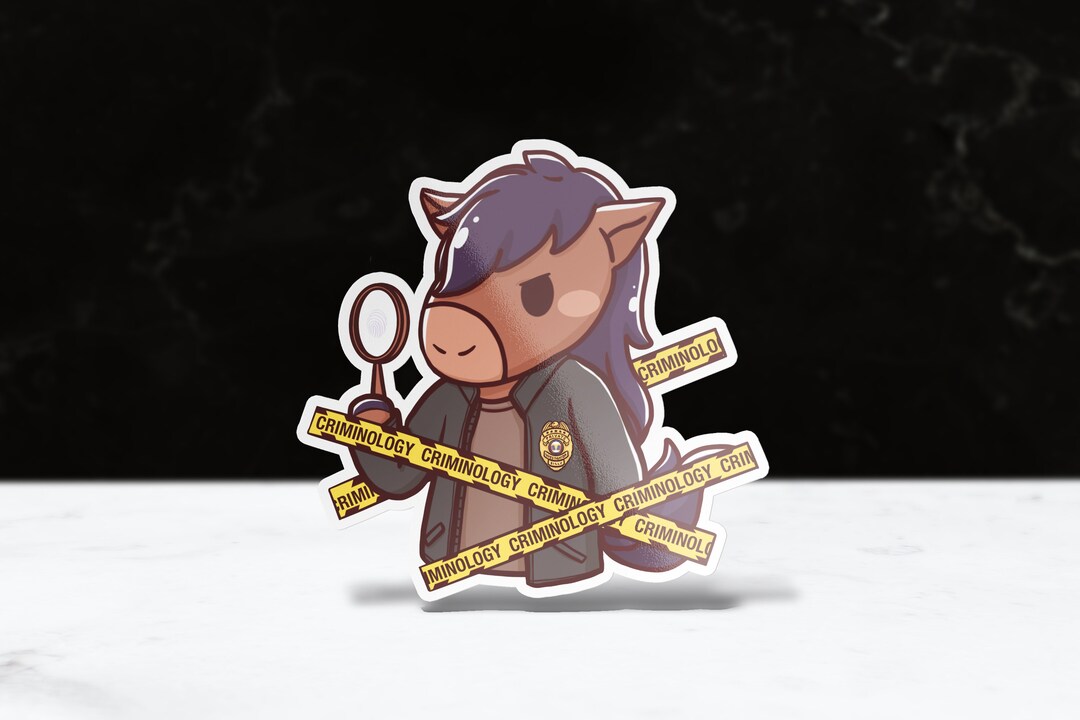 Chibi Criminology Sticker CPP Cal Poly Pomona Vinyl - Etsy