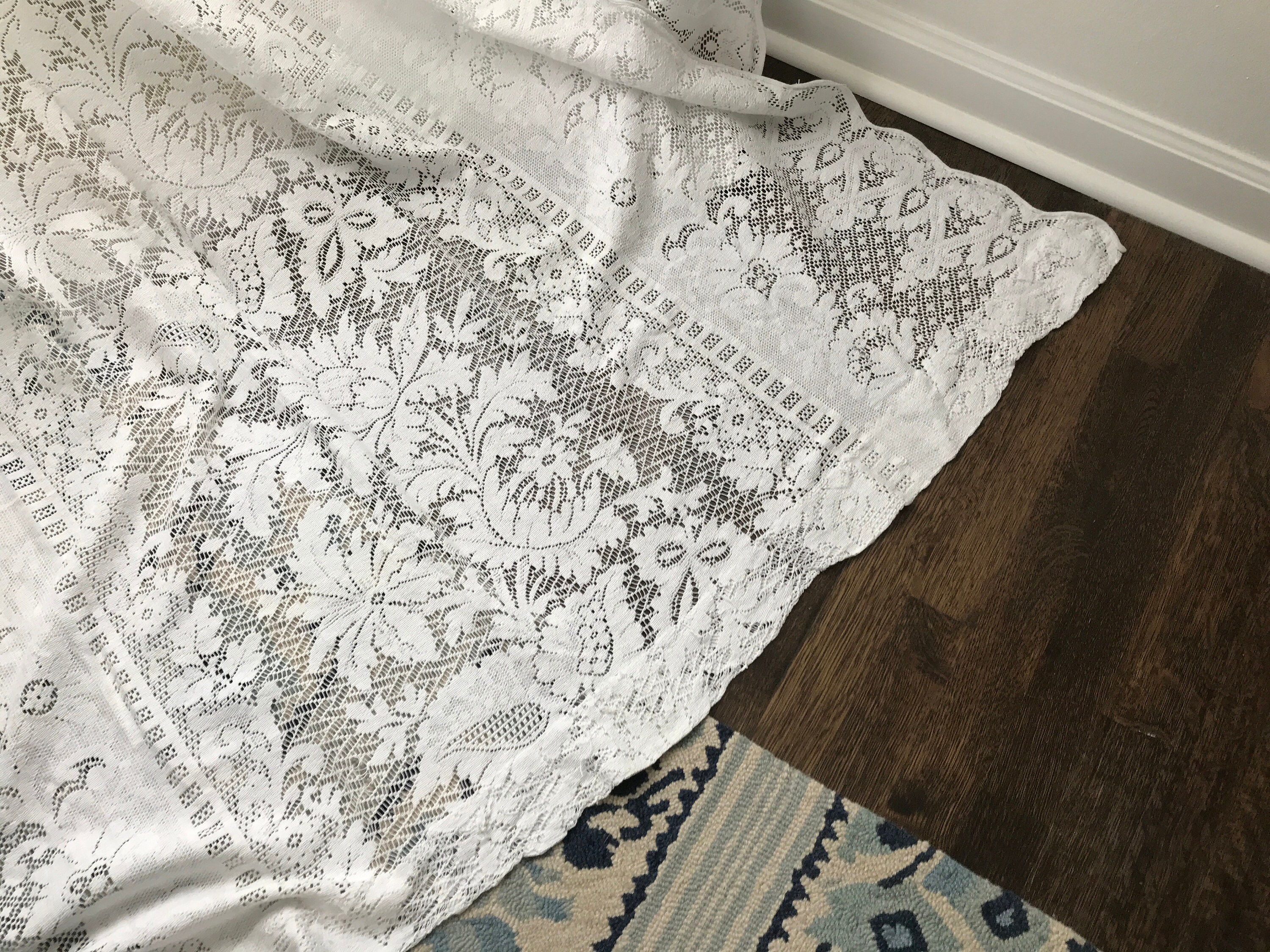 Antique French Chateau Lace Curtains Panels Textiles - Etsy