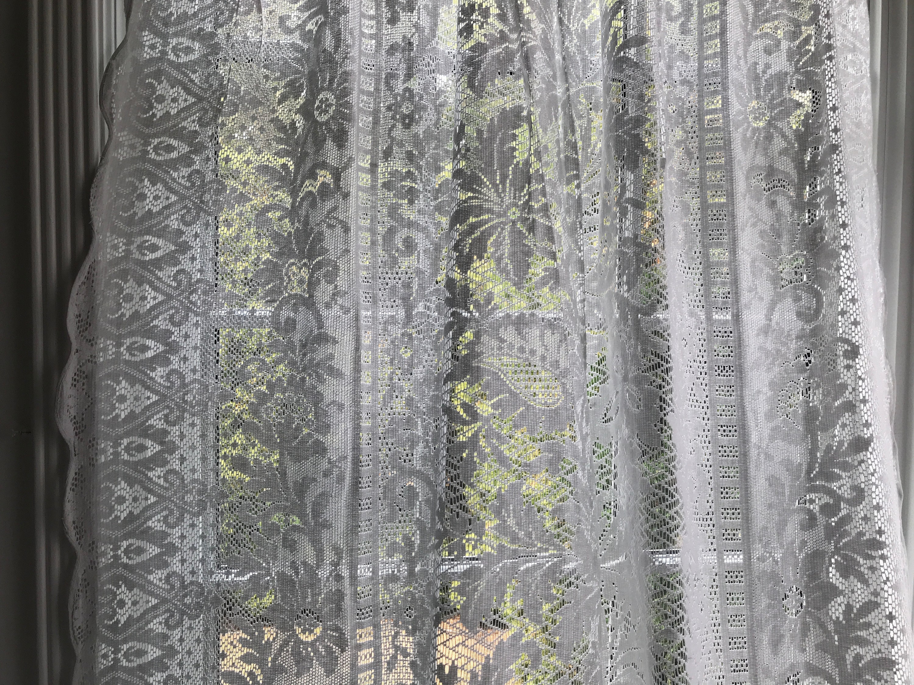 Antique French Chateau Lace Curtains Panels Textiles - Etsy