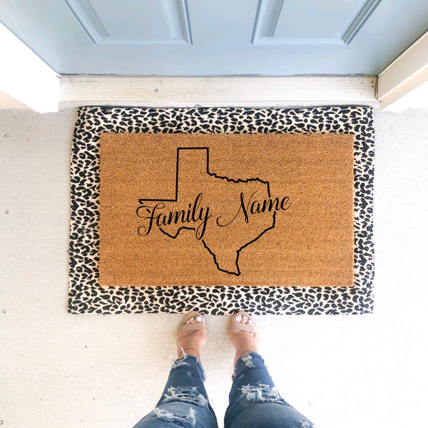 Texas Doormat - Etsy