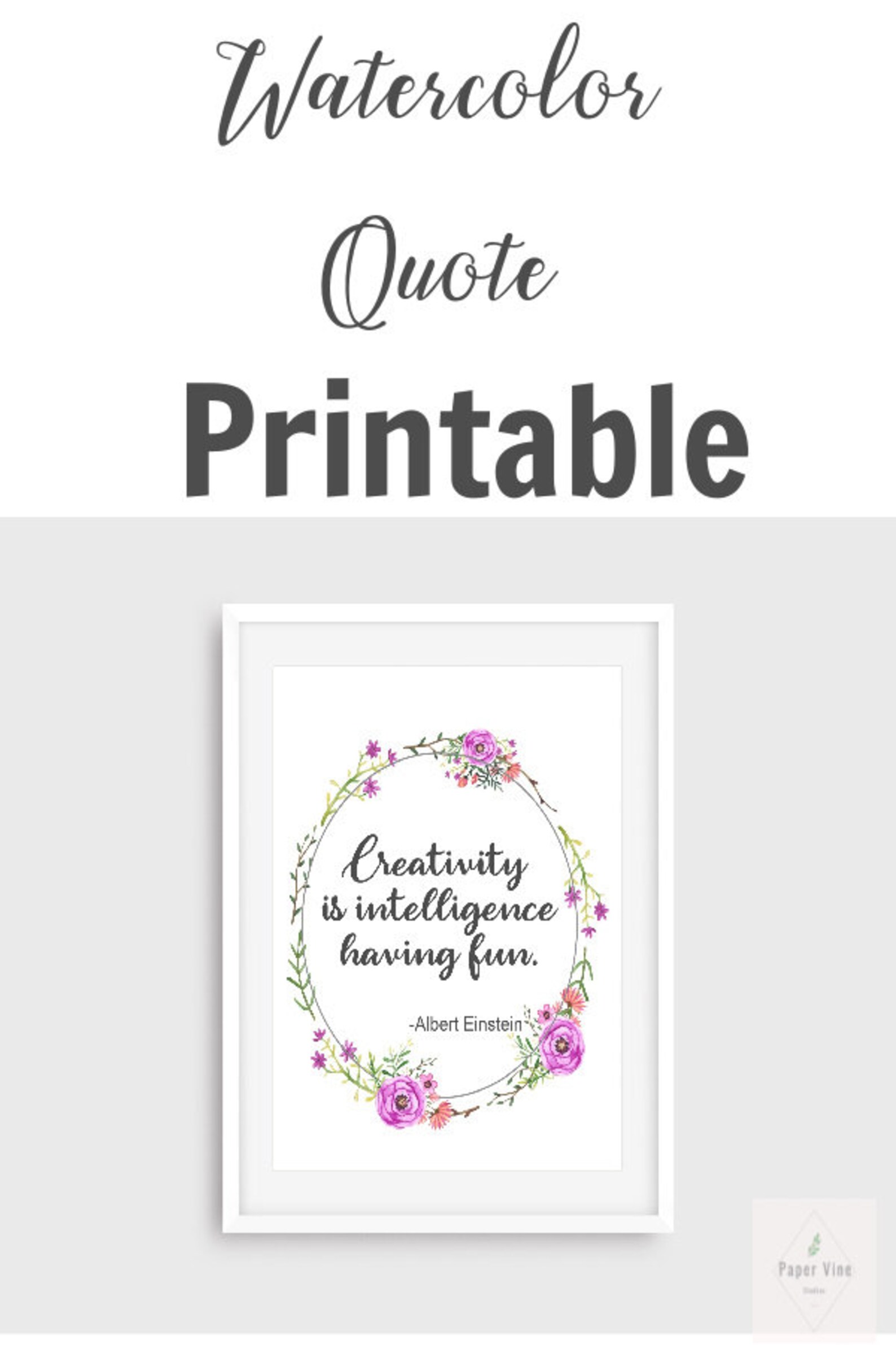 Watercolor Inspirational Art Print | Etsy