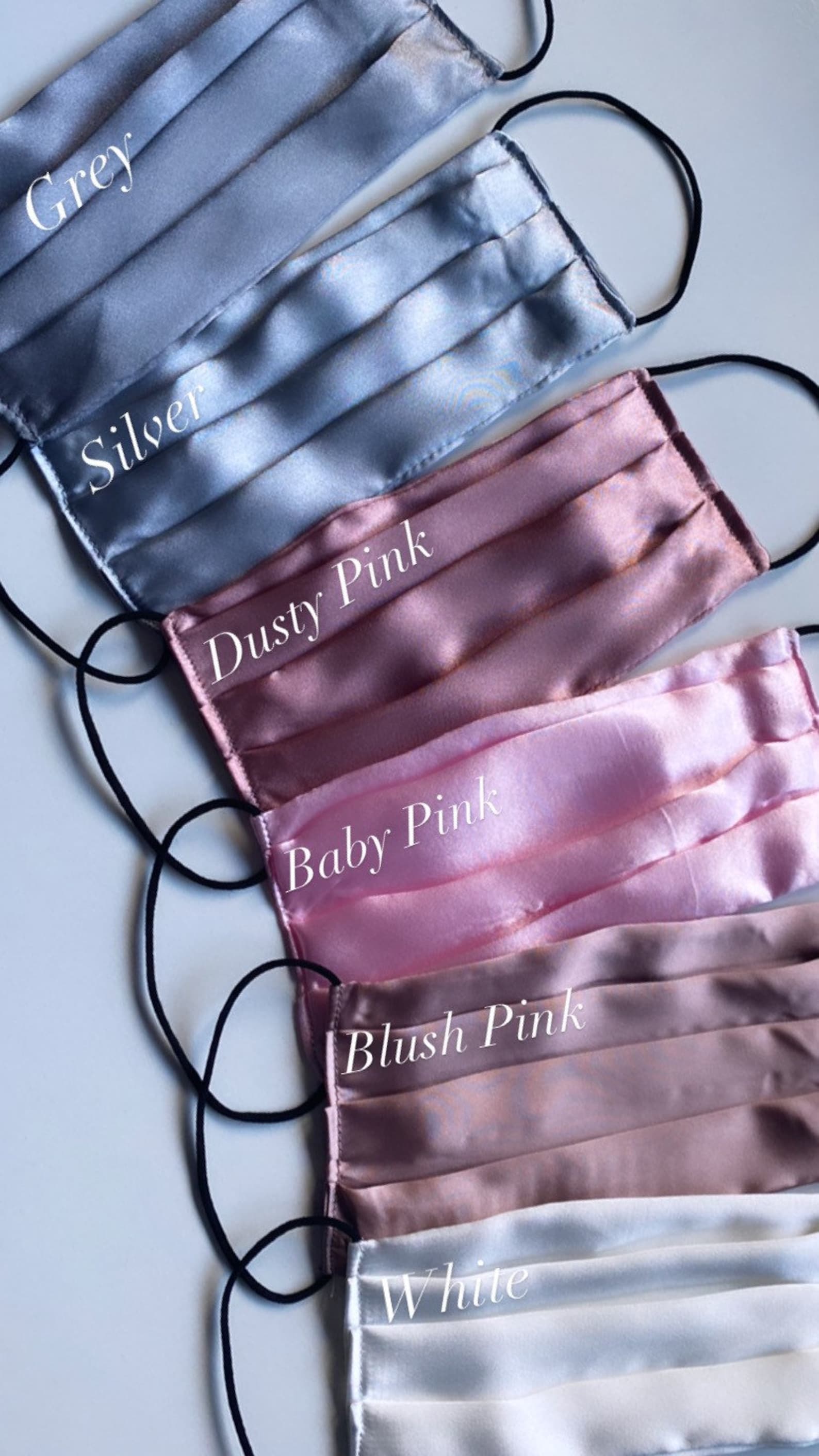 Super Soft Silky Satin Face Masks Made in the UK Washable and - Etsy