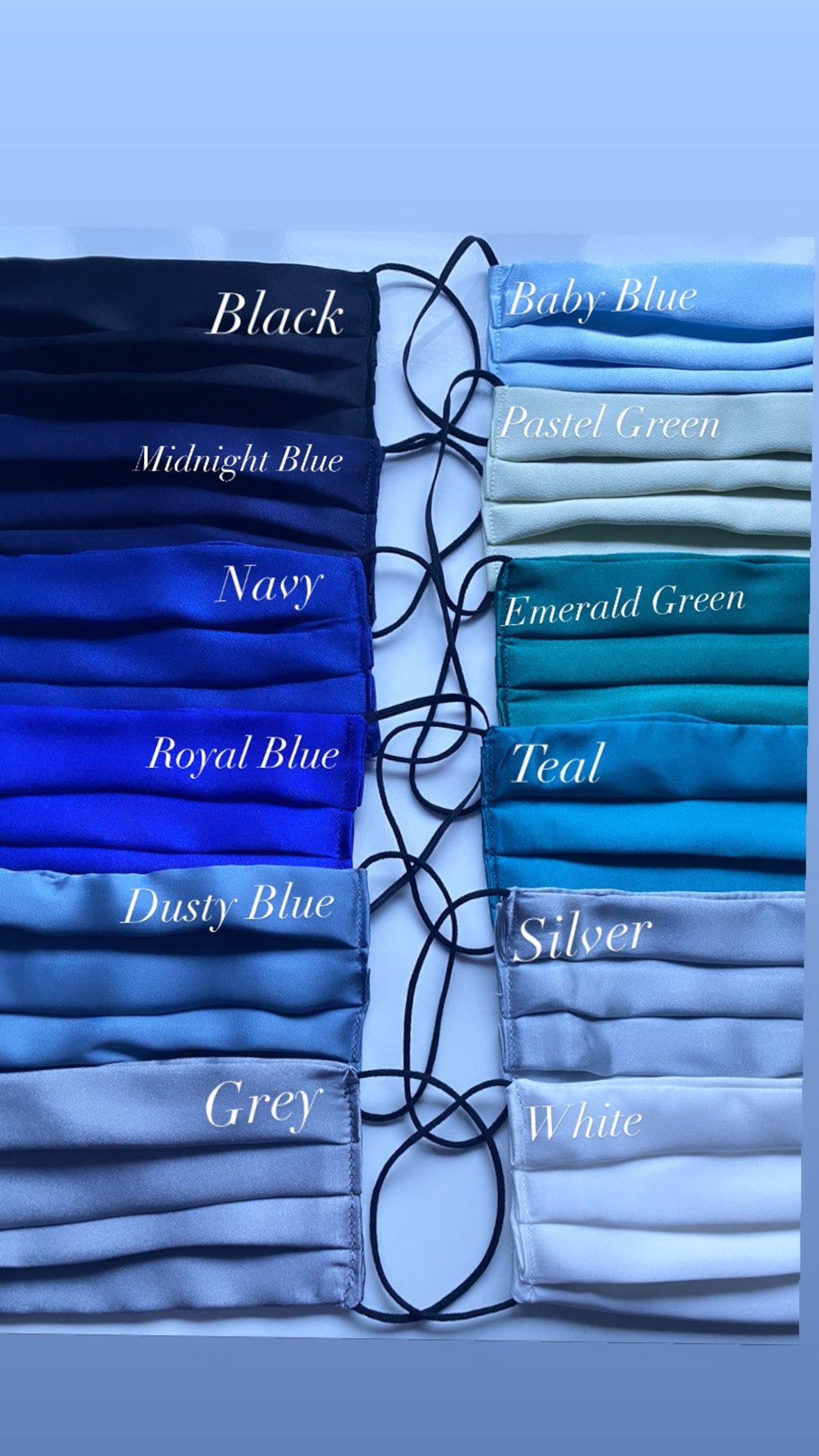 Super Soft Silky Satin Face Masks Made in the UK Washable and | Etsy