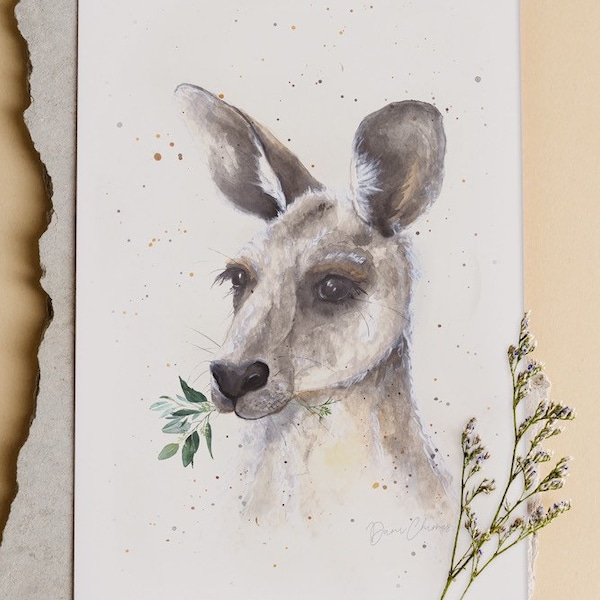 Kangaroo Print - Etsy Australia
