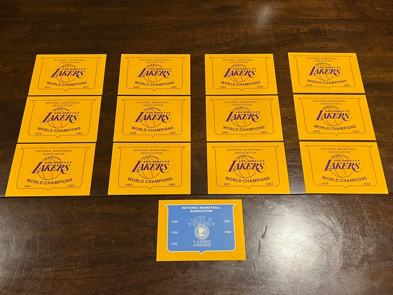 3 SIZES Los Angeles Lakers Championship & Retired Jersey - Etsy Canada