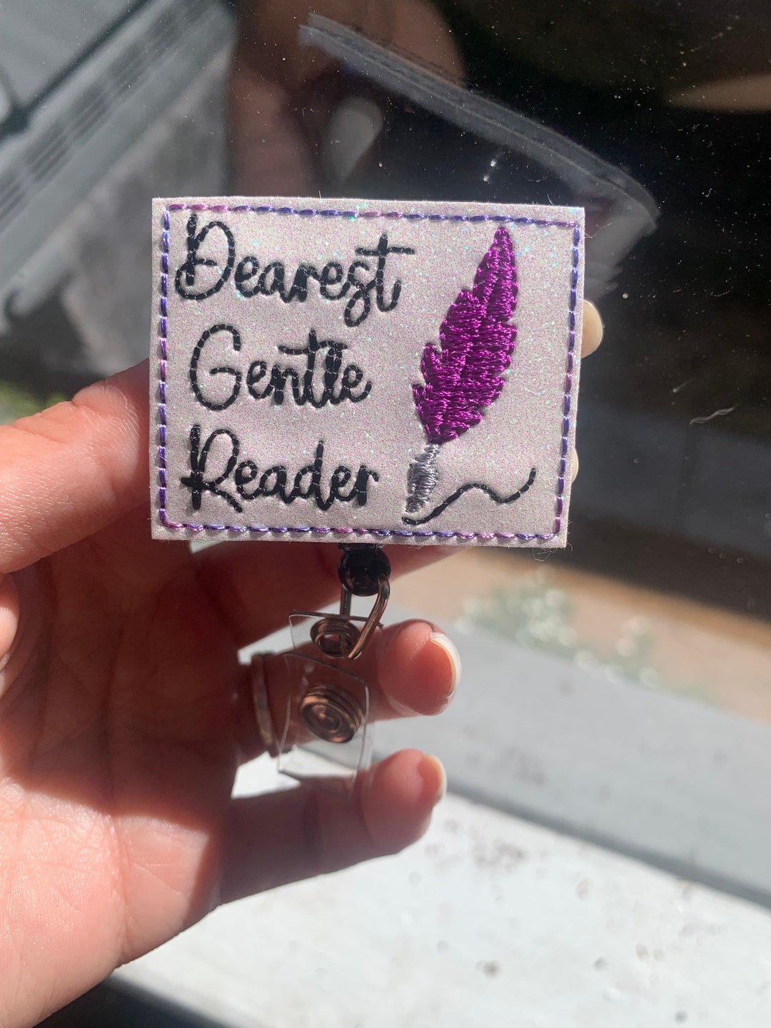Bridgerton Dearest Gentle Reader Badge Reel - Etsy