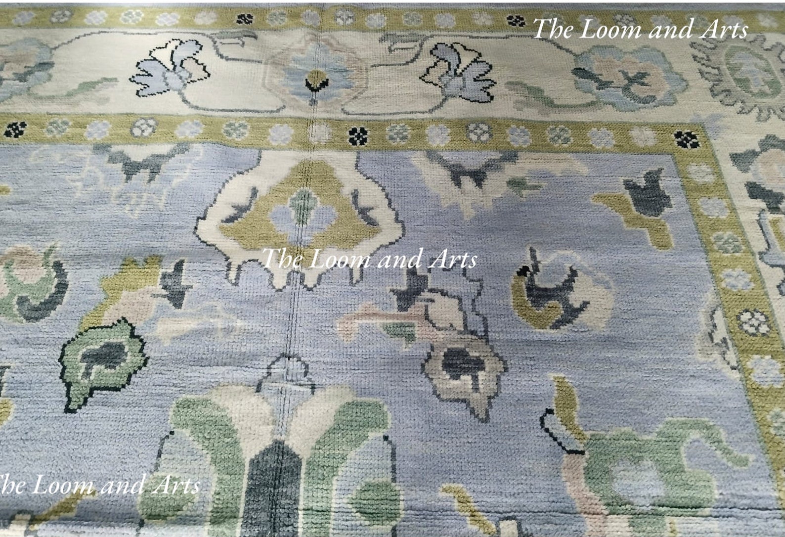 Green Oushak Rug 9x12, Modern Area Oushak Rug, Oushak Rug 8x10 ...