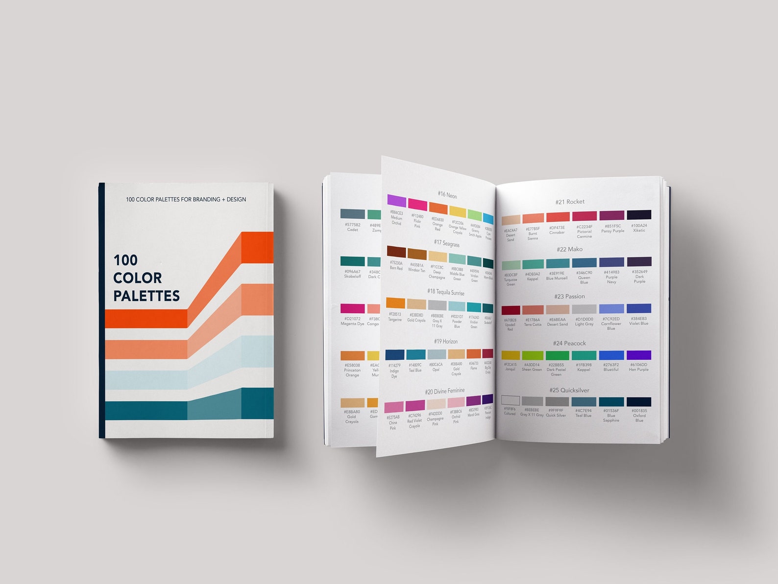 100 Color Palettes for Branding, Design, Weddings, Painting - Modern ...