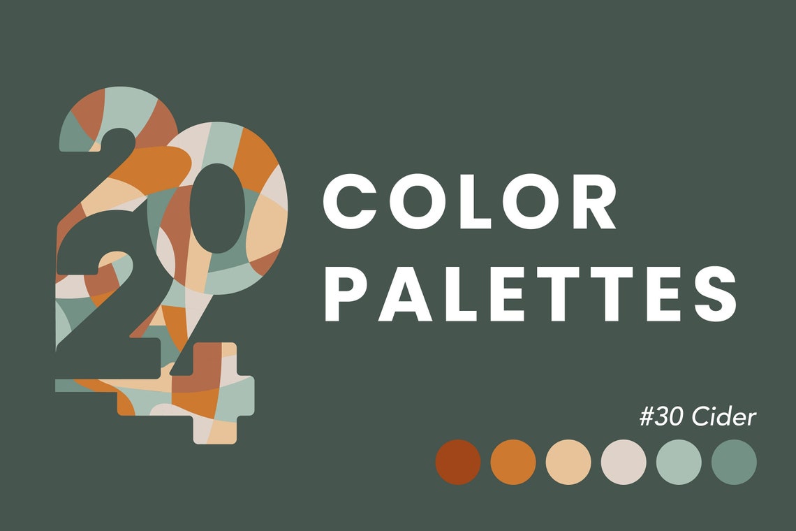 2024 Color Palettes for Branding, Design, Illustration, UI/UX Modern ...