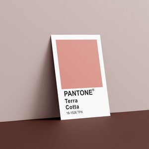 Pantone Terra Cotta Color Swatch Printable Fun Printable - Etsy