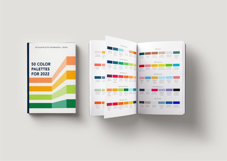 50 Color Palettes for 2022 Branding Design, Weddings, Painting - Modern ...