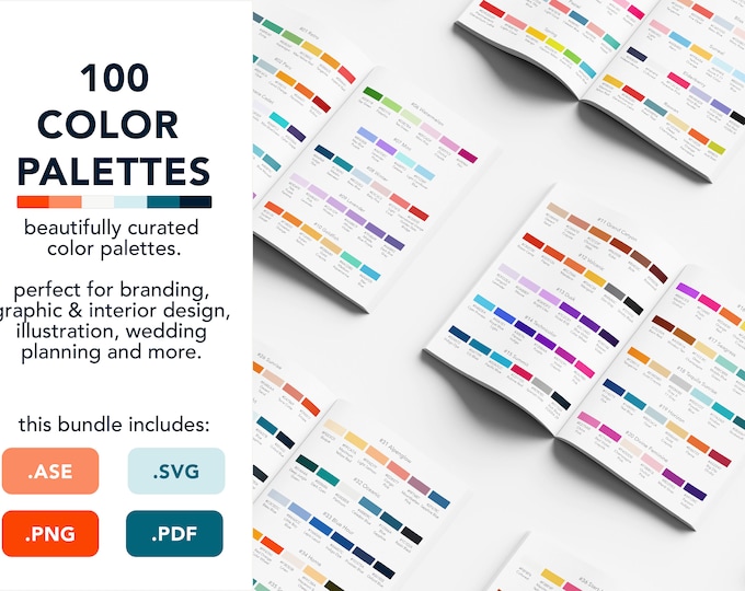 2024 Color Palettes for Branding, Design, Illustration, UI/UX - Modern ...