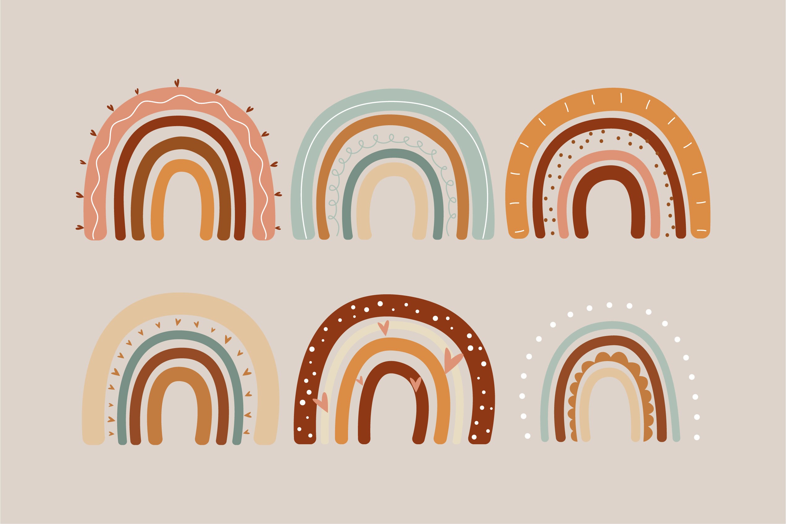 100 Boho Color Palettes for Branding (digital Download) - Etsy