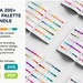 MEGA 200 Color Palette Bundle for Branding Design, Logos, Weddings ...