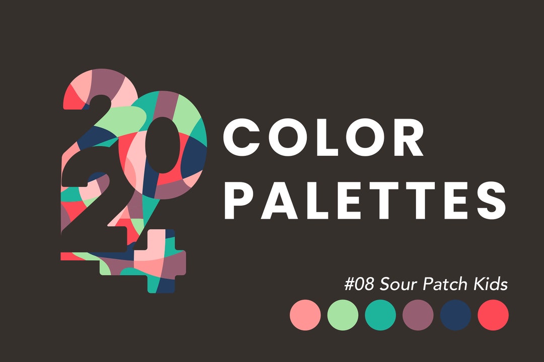 2024 Color Palettes for Branding, Design, Illustration, UI/UX - Modern ...