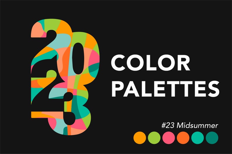 2023 Color Palettes for Branding, Design, Illustration, UI/UX - Modern ...