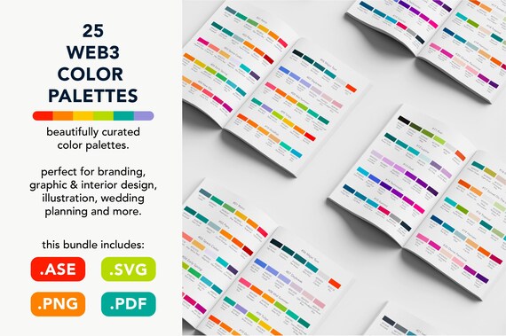 25 Web3 Color Palettes for Adobe Design Weddings Painting - Etsy