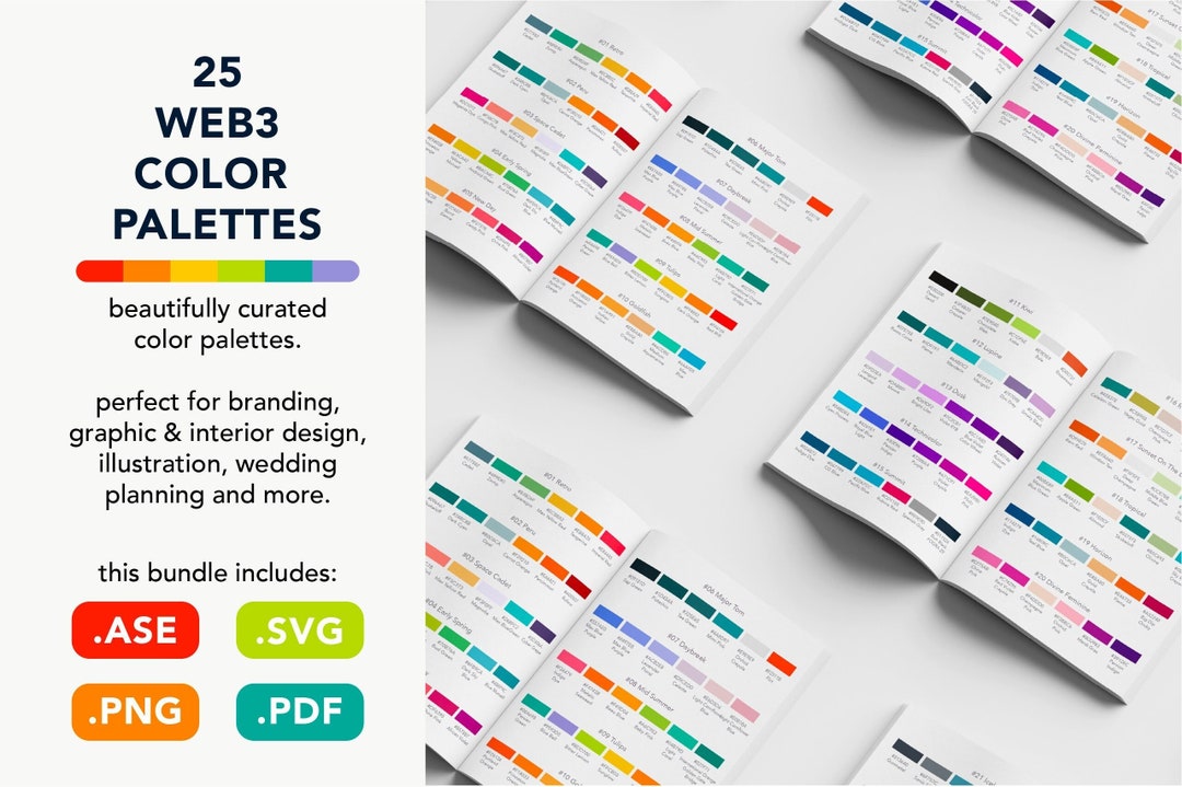 25 Web3 Color Palettes for Adobe - Design, Weddings, Painting - Modern ...