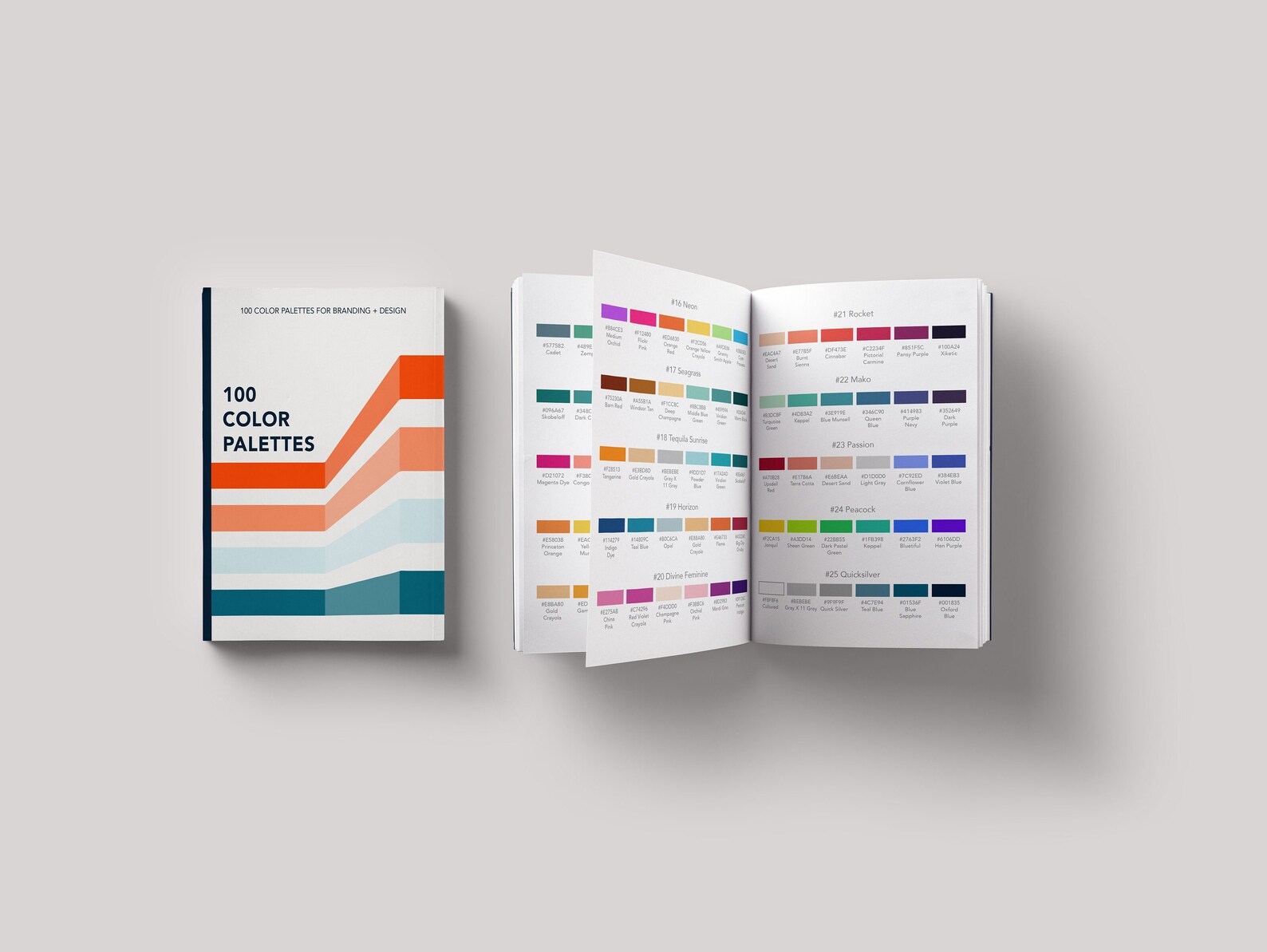 100 Color Palettes for Ms Office for Presentation Design, Excel Sheets ...