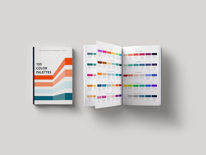 100 Color Palettes for Ms Office for Presentation Design, Excel Sheets ...