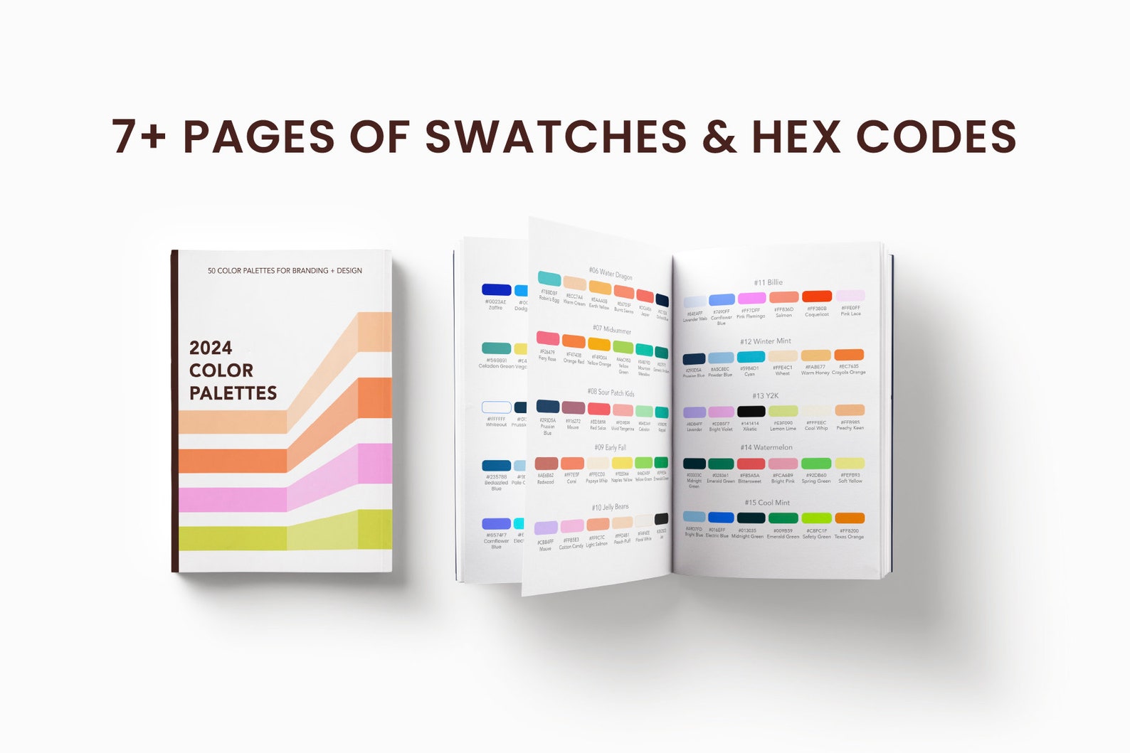 2024 Color Palettes for Branding, Design, Illustration, UI/UX Modern ...