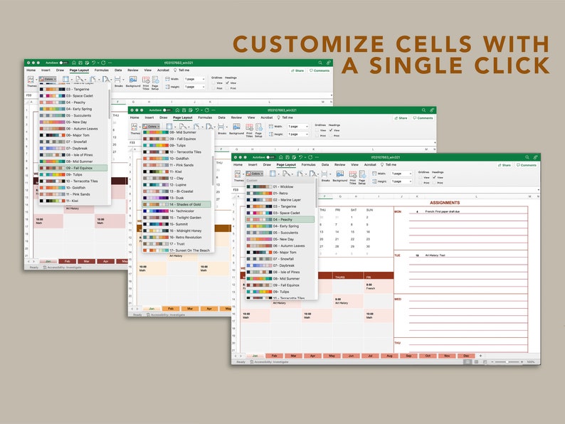 25 Boho Color Palettes for Ms Office for Presentation Design, Excel ...