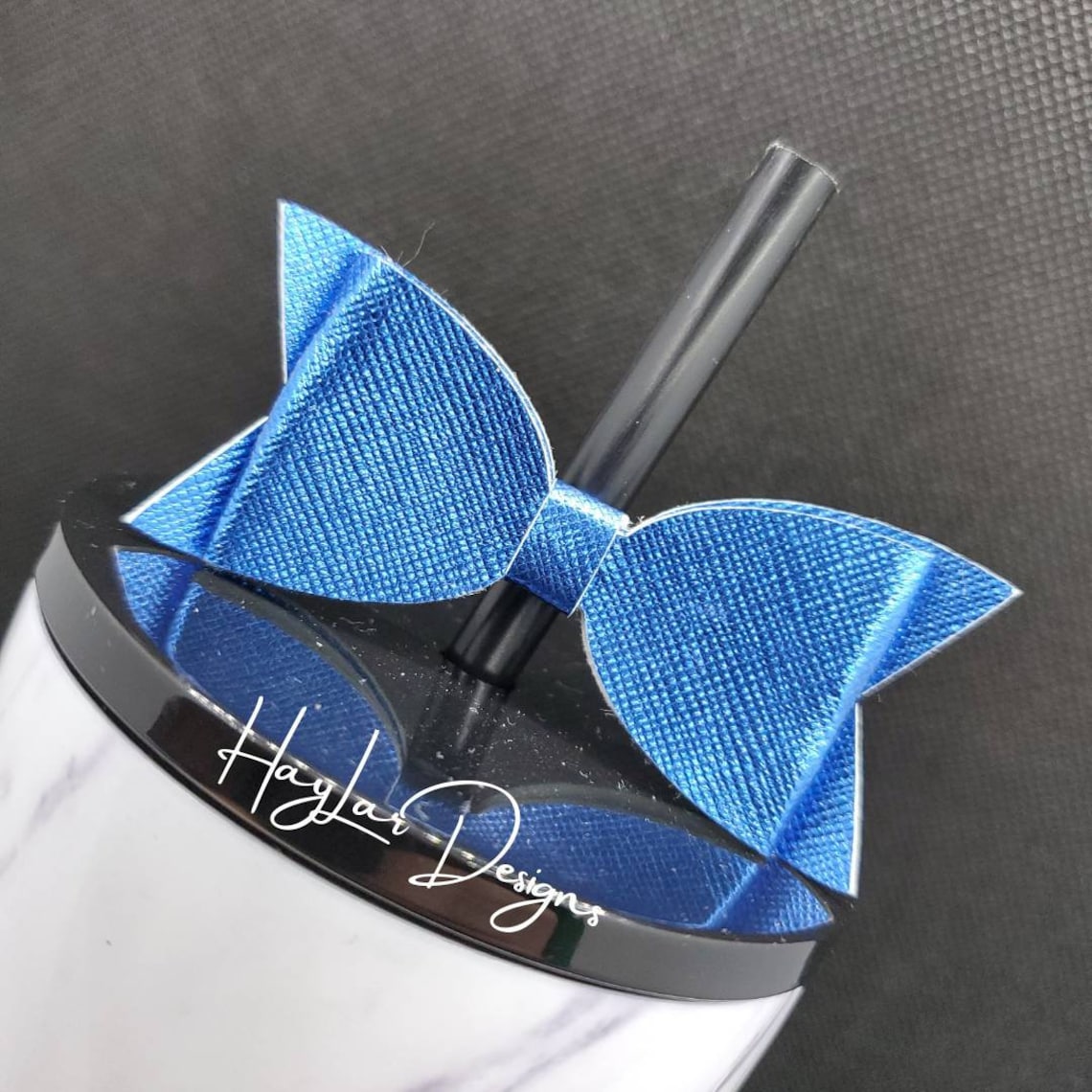 Handmade Bow Straw Topper : Foil - Etsy