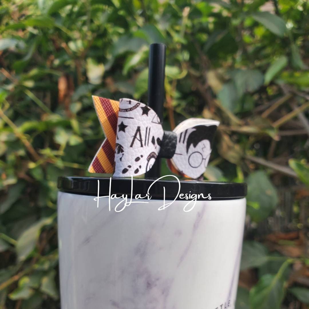 Handmade Bow Straw Topper : Harry Potter | Etsy