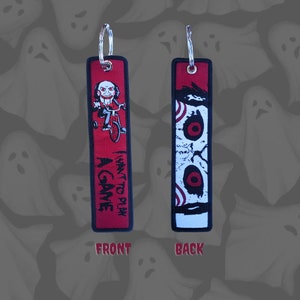 Jigsaw Saw Horror Keychain - Etsy