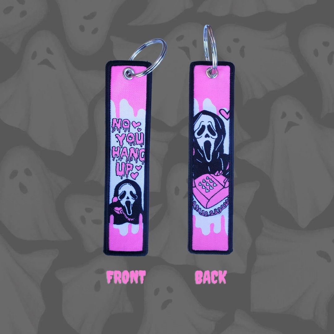 Ghost Face Scream No You Hang up Horror Keychain - Etsy
