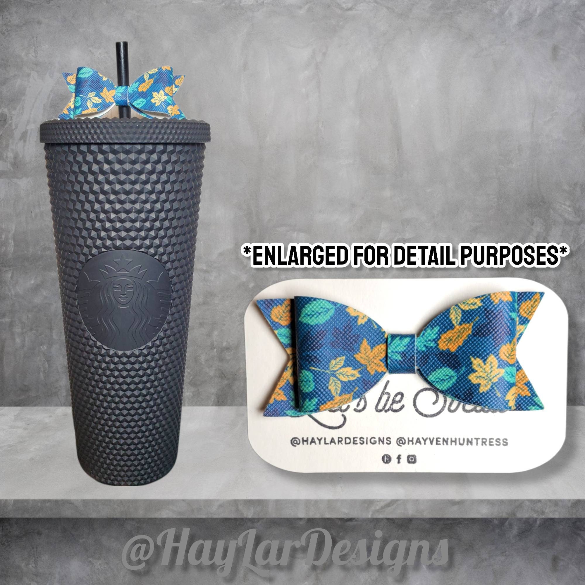 Handmade Bow Straw Topper : Autumn Leaves - Etsy