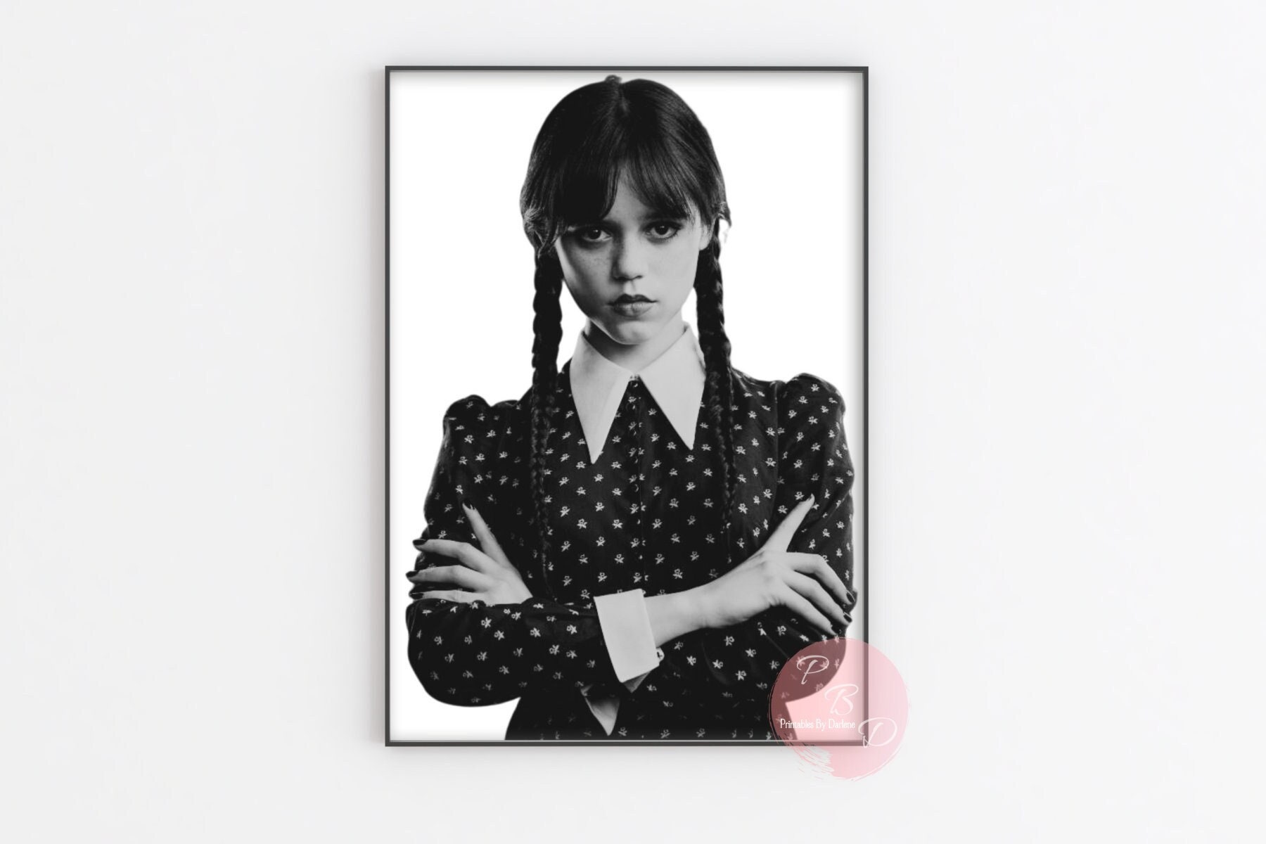 Jenna Ortega | Wednesday Addams | Printable | Print | Wall Decor Poster