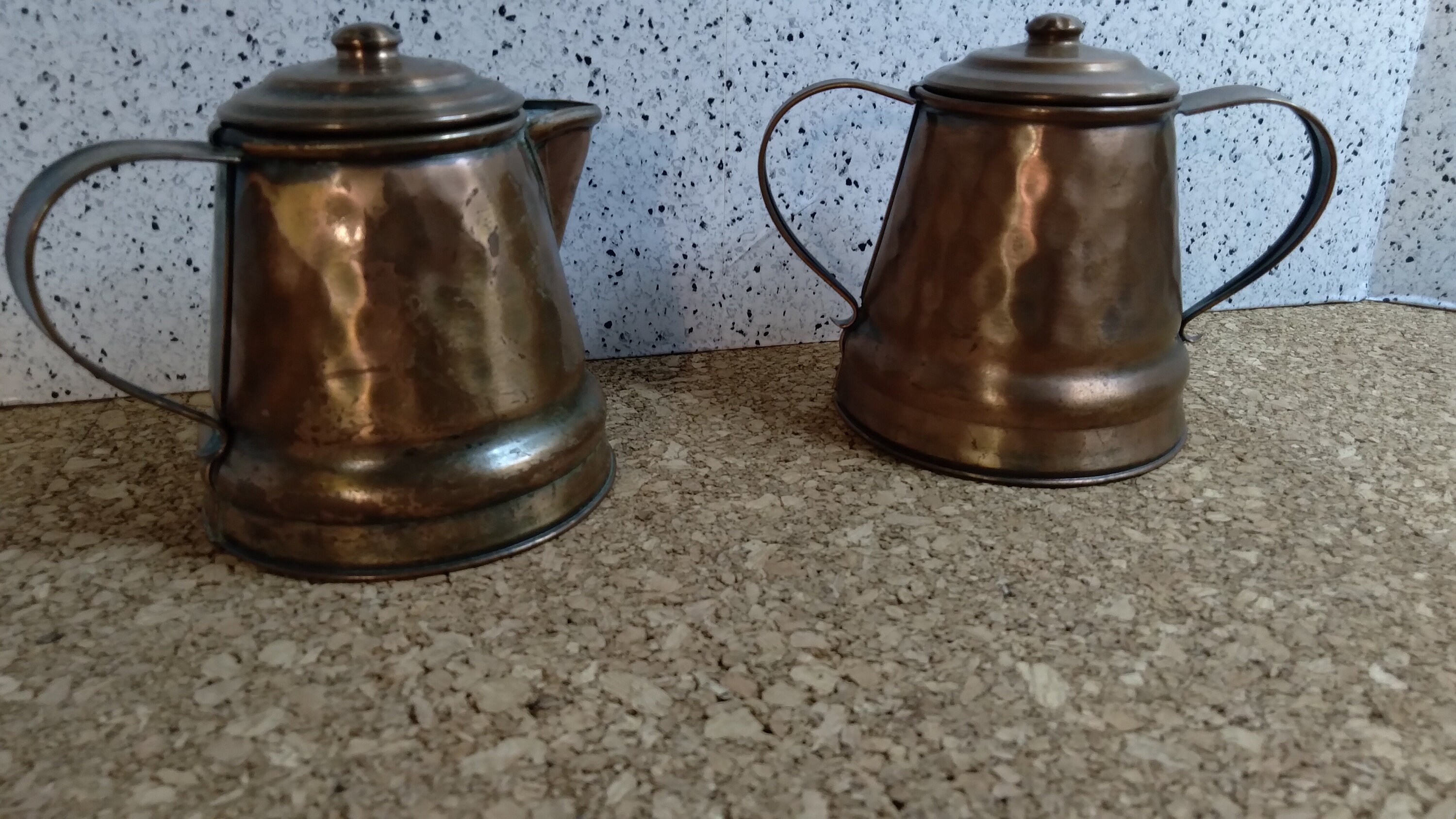 1 Pair Gregorian Hand Hammered Copper Creamer & Sugar Bowl - Etsy.de