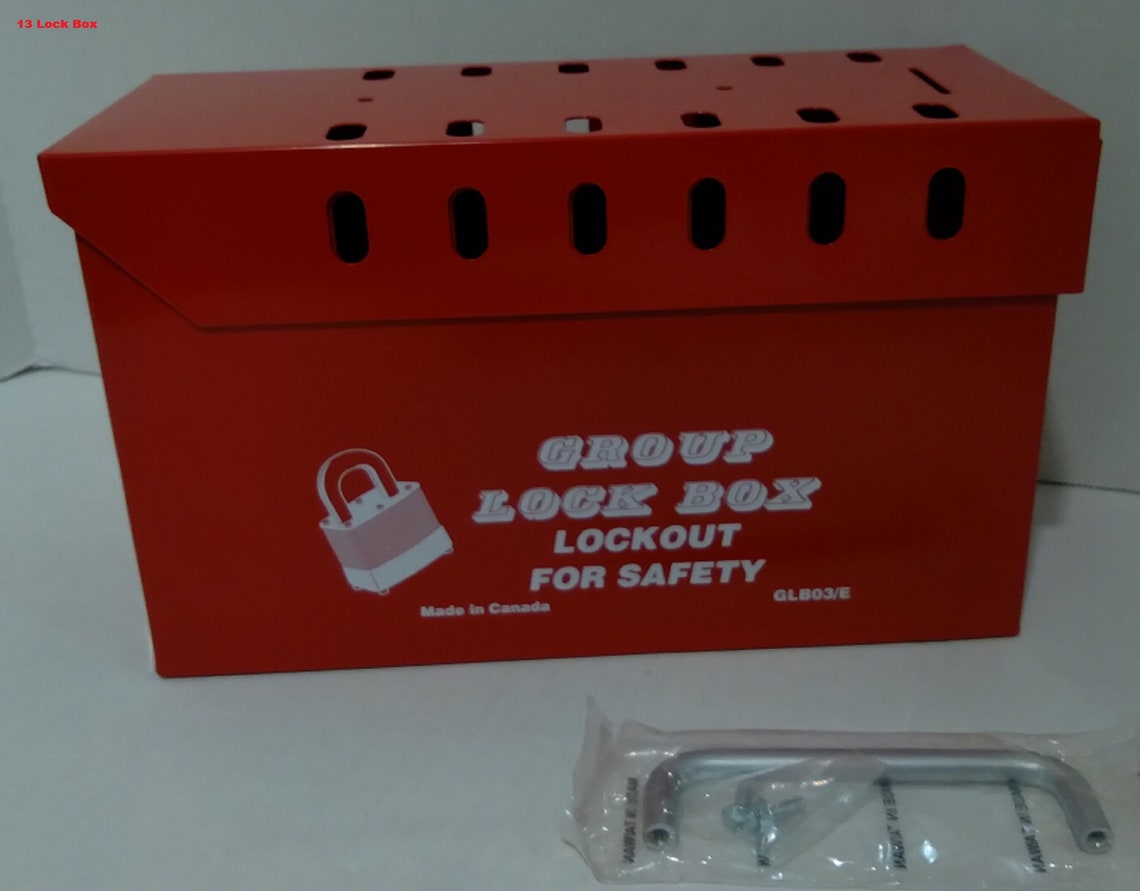 Job-site Group Lock Box GLB Lockout for Safety, Box Will Hold 12 ...