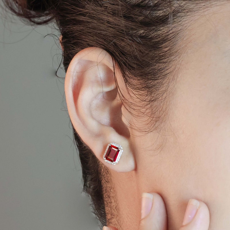 Ruby Earrings - Etsy