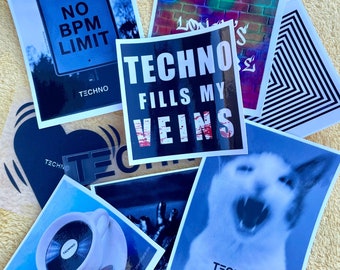 House & Techno Car Window Vinyl Decal Stickers Windshield - Etsy