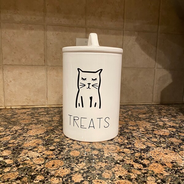 Personalized Cat Treat Containers - Etsy