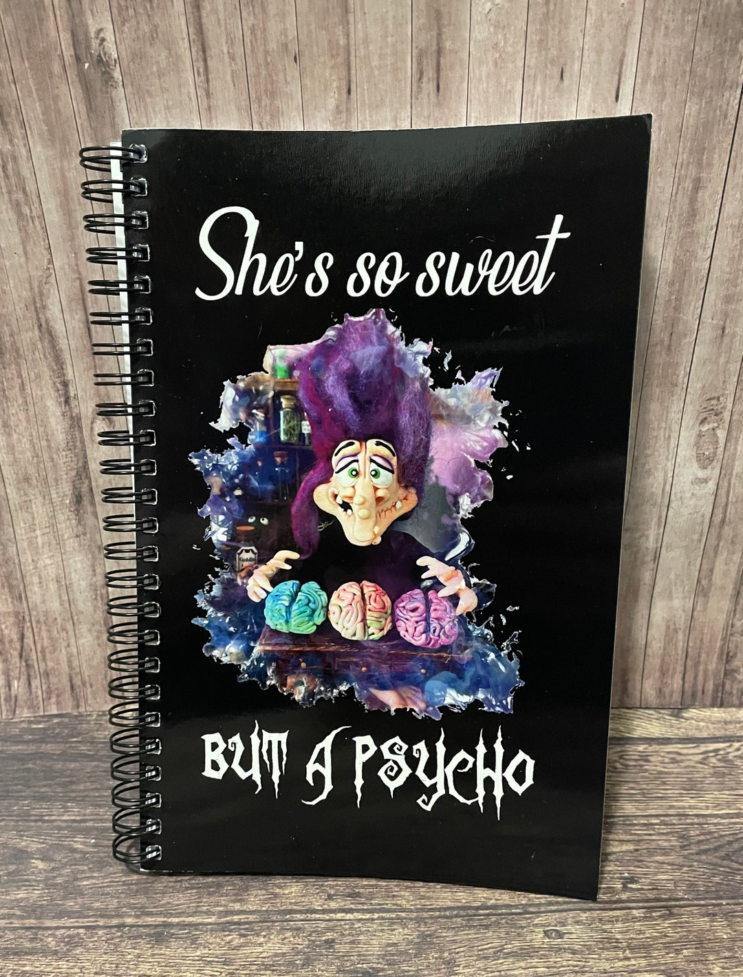 Witch Notepad A5 Miss Poos Character Witchy Poo on the Front With Shes ...