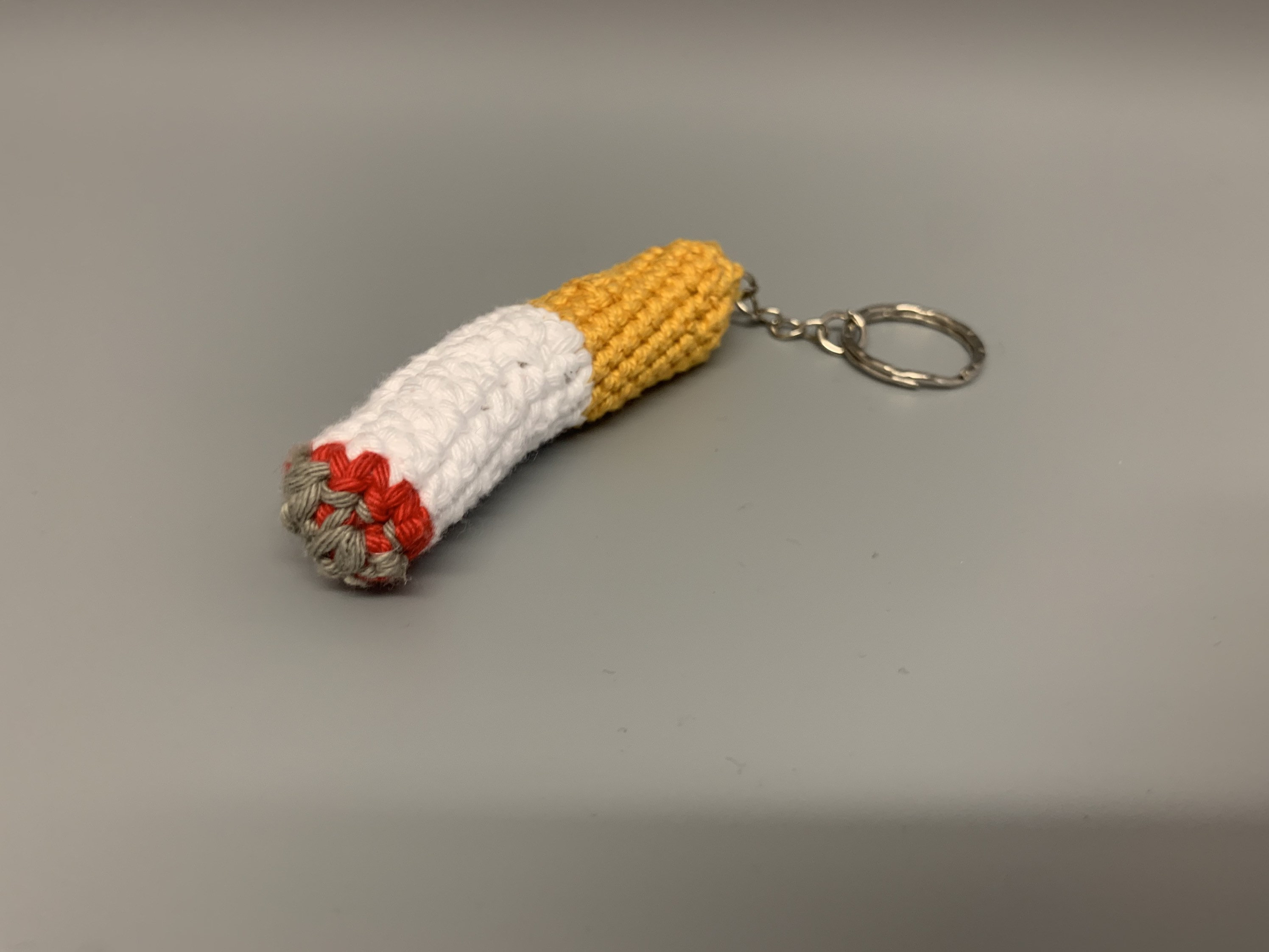 Smoked Cigarette Crochet Keyring Unusual One Of A Kind Fun | Etsy