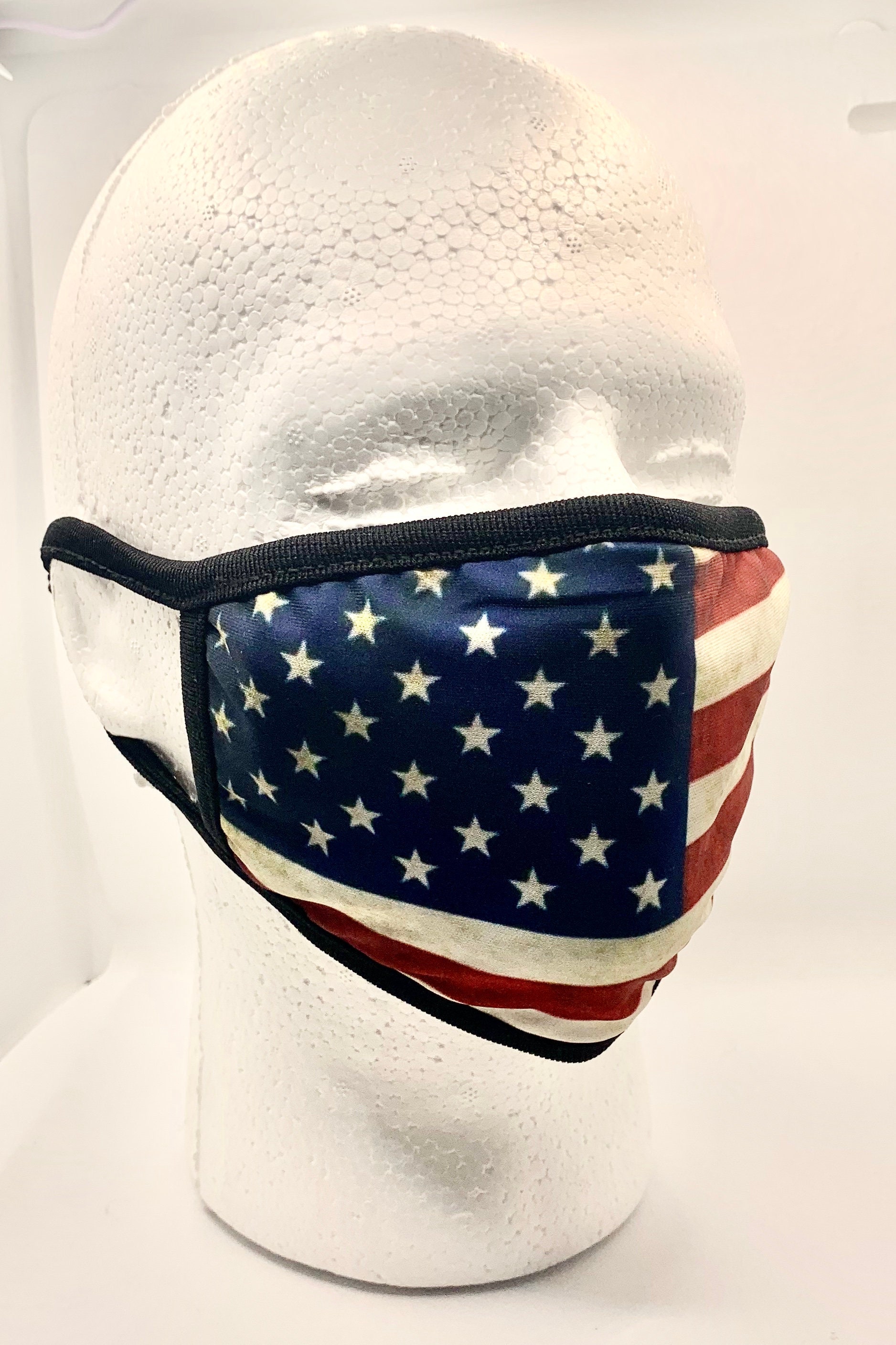 American Flag Face Mask Cotton Soft Material One Size Fits Everybody ...