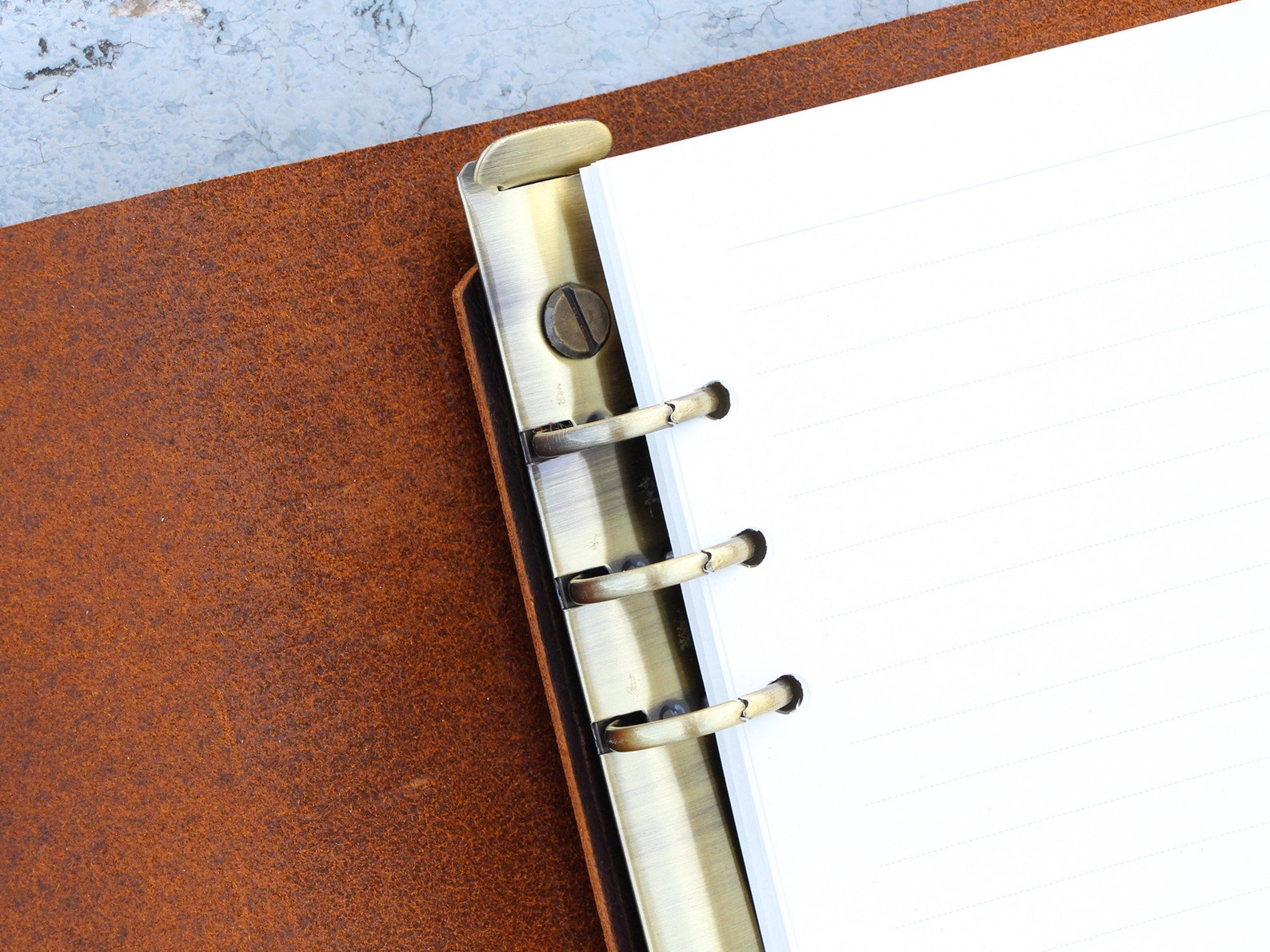 Personalized A5 Leather Binder Notebookleather Journalcustom - Etsy