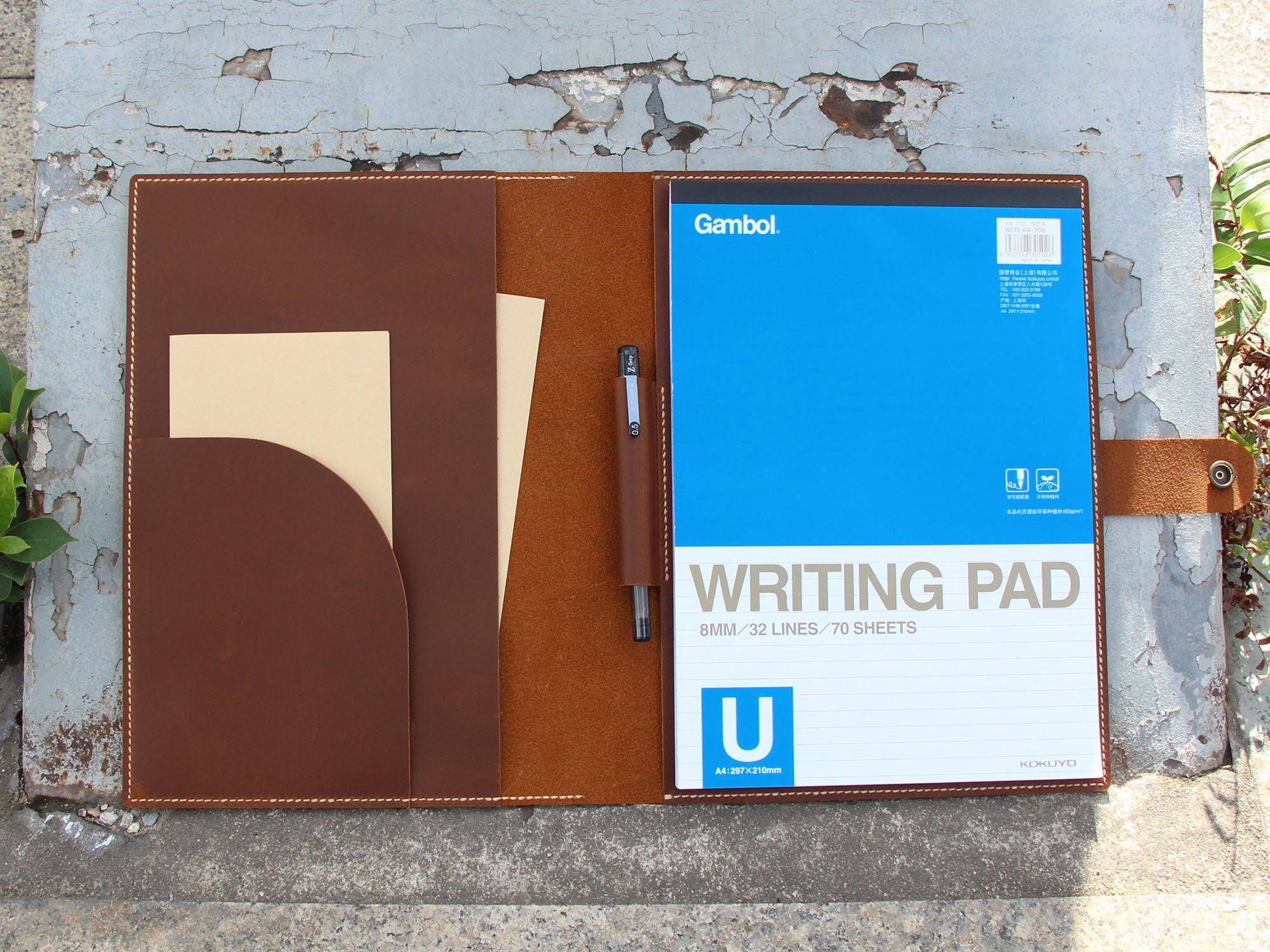 Leather A4 Notebook Coversa4 Sketchbook Coverleather - Etsy