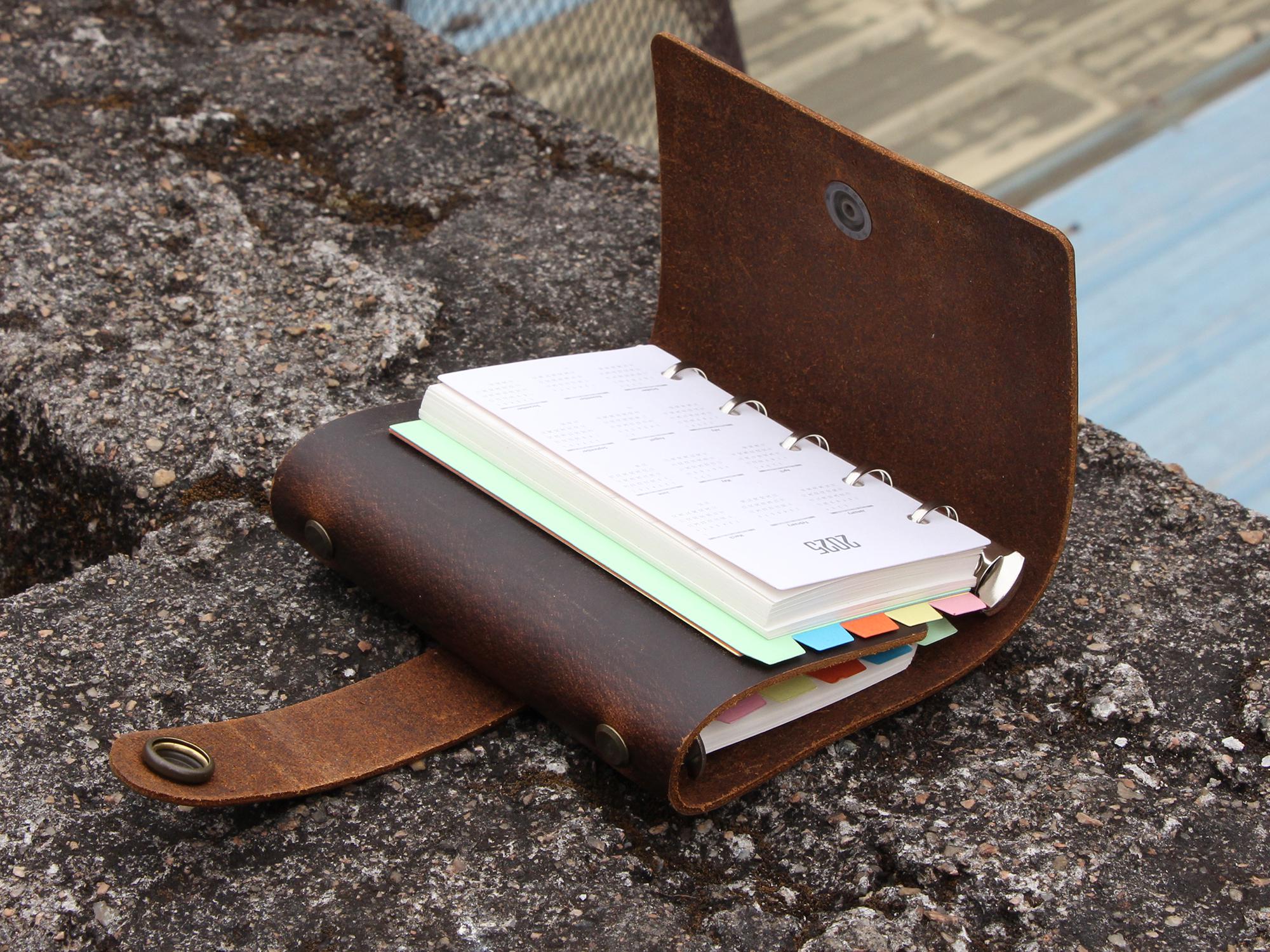 Personalized Mini M5 Second Ring Mechanism Leather Notebook,a8 Small ...