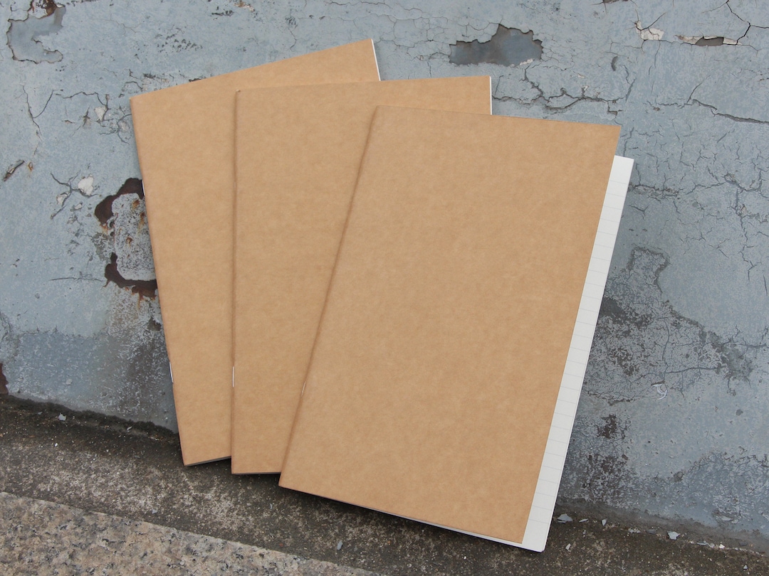 Journal Insert Refill A5 210 X140mm, 64 Pages, A5 Refill Kraft Cover ...