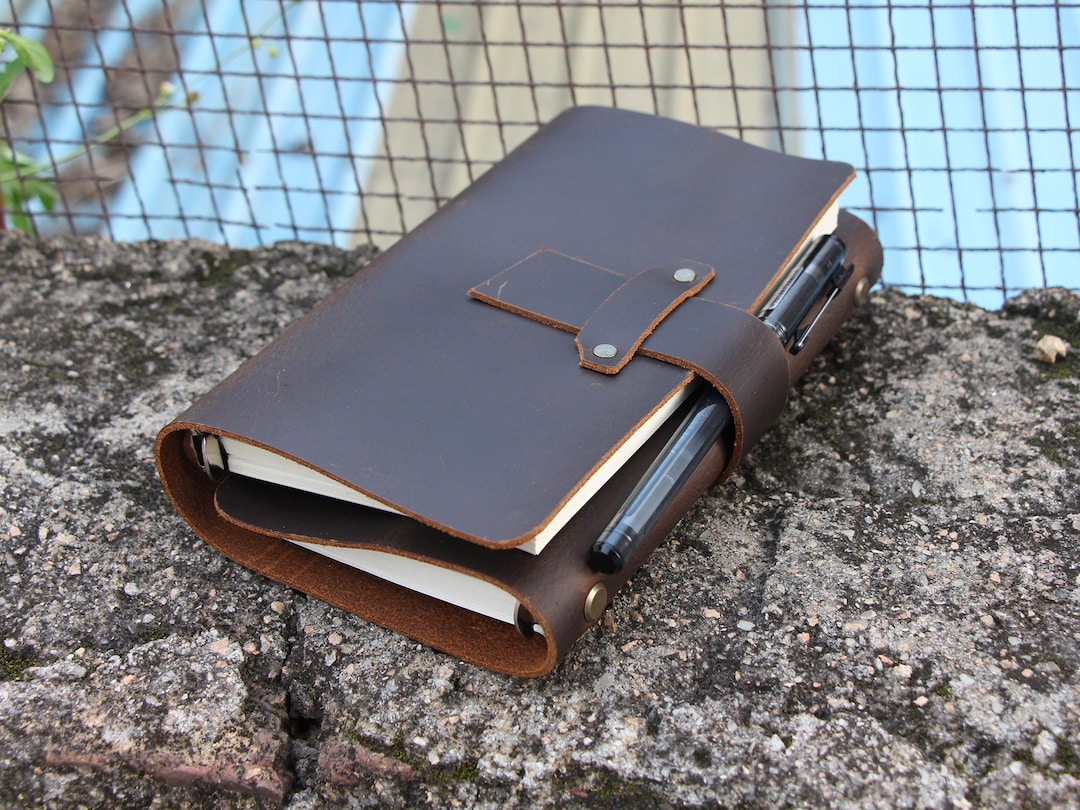 A6 Leather 6-ring Binder Notebook,personalized Second Ring Mechanism ...