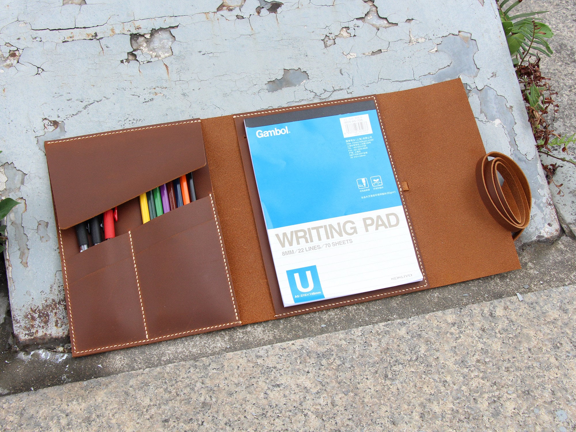 Personalized Leather Journal Refillableleather A5 Sketchbook - Etsy