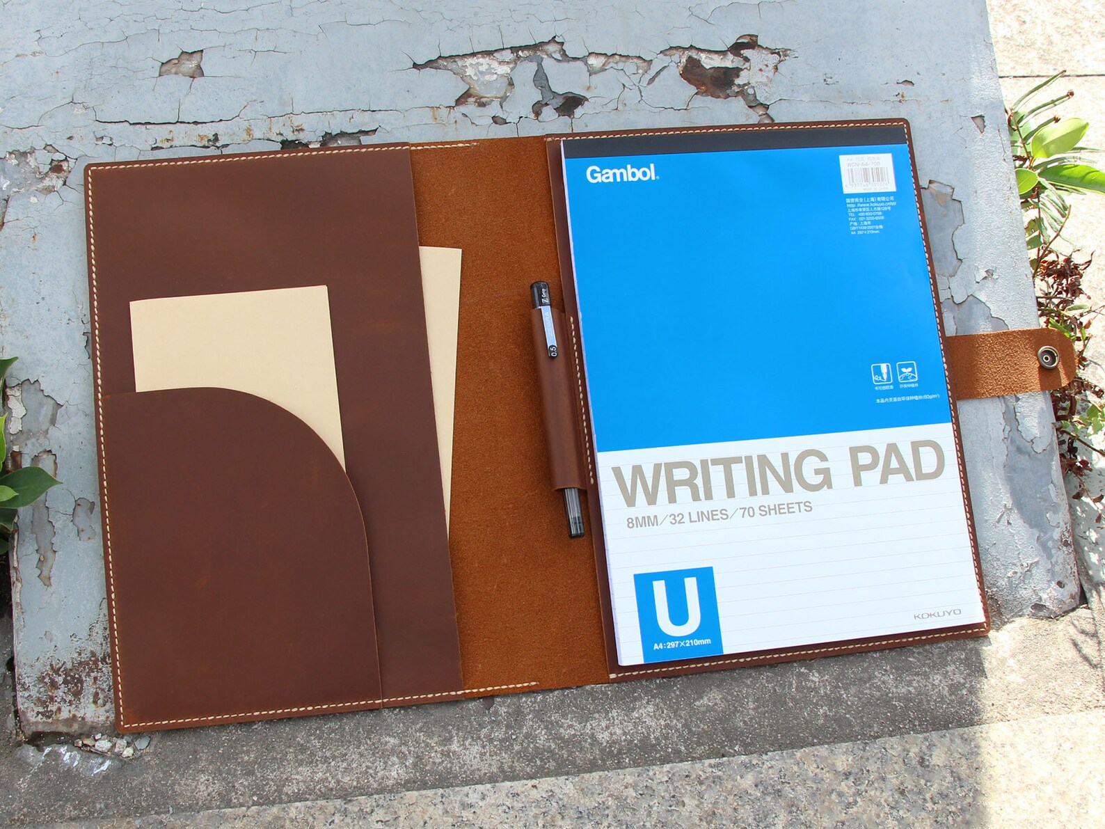 Leather A4 Notebook Coversa4 Sketchbook Coverleather - Etsy