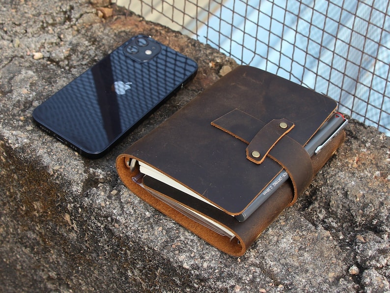 Personalized A7 Second Ring Mechanism Leather Notebook,a7 6 Ring ...