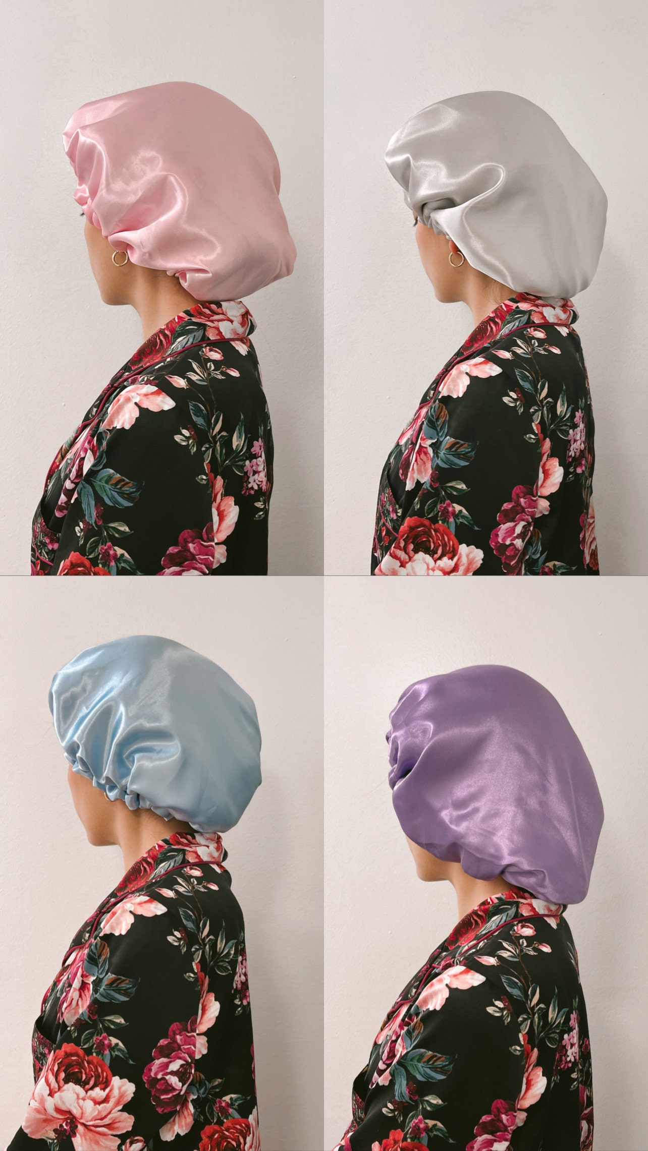 Satin Sleeping Bonnet Hair Bonnet Sleeping Cap - Etsy