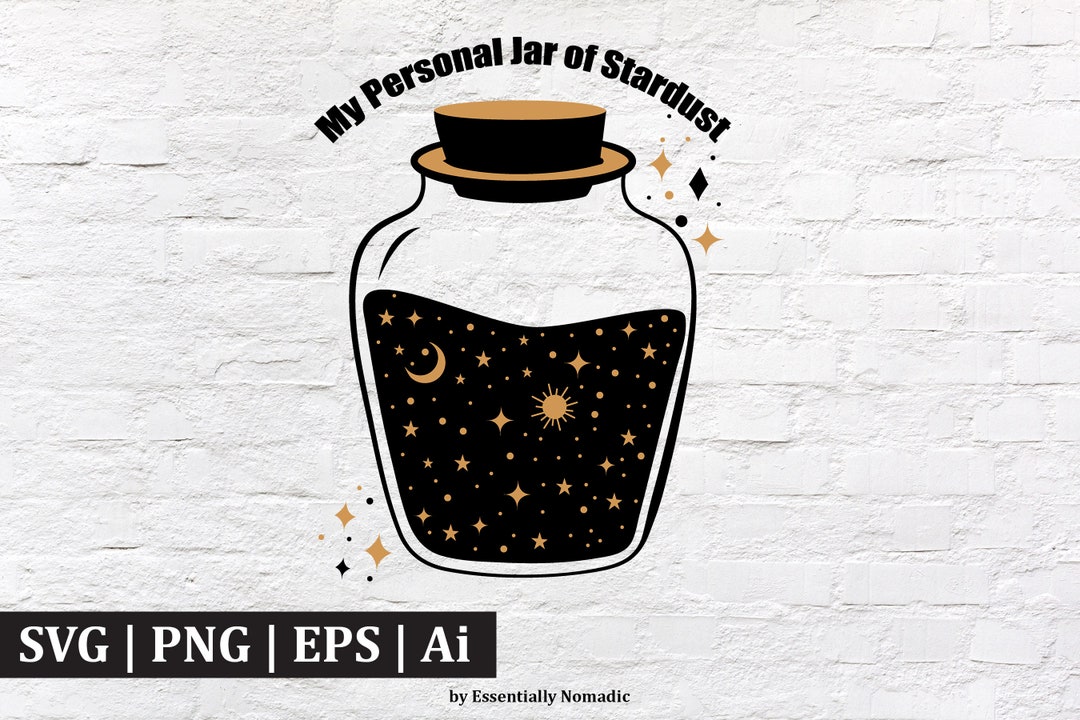 Stardust Potion Jar Svg File,magical Svg Png Spiritual Sublimation ...